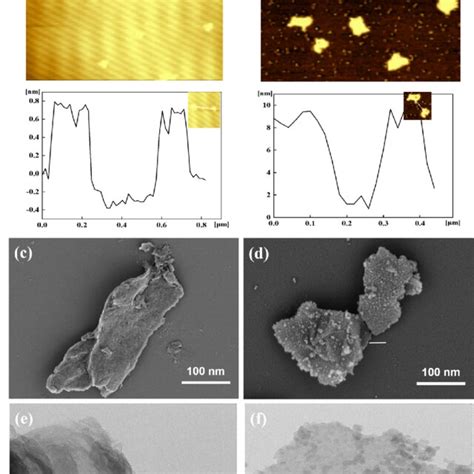 AFM Images Of A GO And B GO SiO 2 SEM Images Of C GO And D Download Scientific