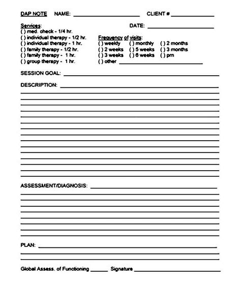 Sample Dap Note Format Mous Syusa Sample Dap Note Format Mous Syusa