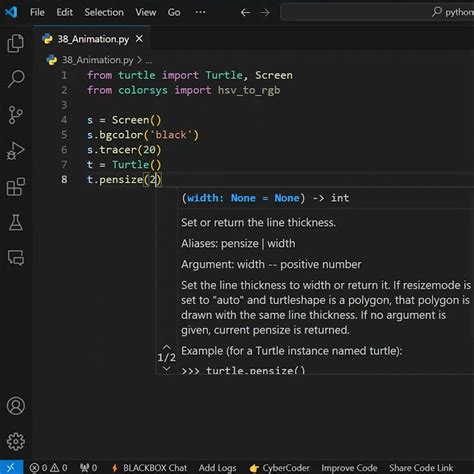 Amazing Animation Python Turtle Graphics Coding Programming