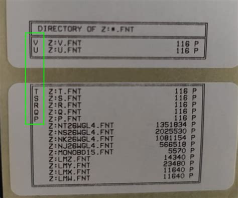 Printers Using A Font When Sending Zpl Script