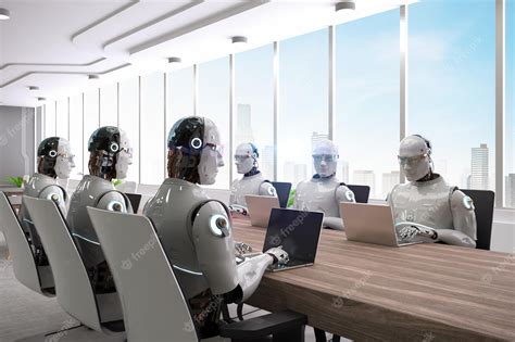 Premium Photo Automation Worker Concept With 3d Rendering Ai Robot