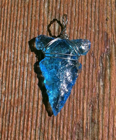 Glass Arrowhead Pendant Primitive Pathways