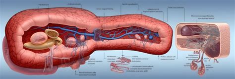 Detailed Illustration Of The Human Appendix In Digestive System Premium AI Generated Image