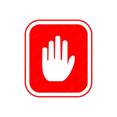 Premium Vector Stop Sing