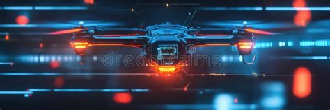 Futuristic Drone Showcasing Advanced Precision Technology For Surveillance And Aerial Operations