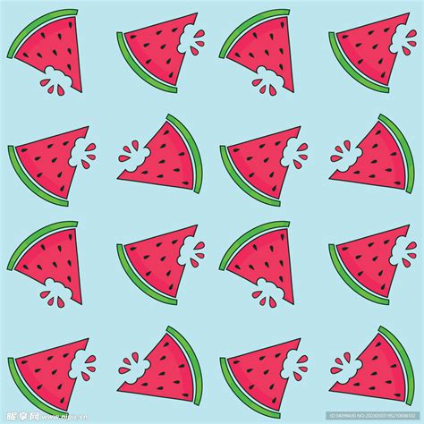 西瓜图案设计图广告设计广告设计设计图库昵图网