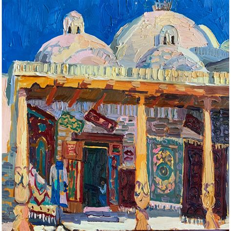 Купить картину Рынок ковров в Москве от художника Шепелева Наталья