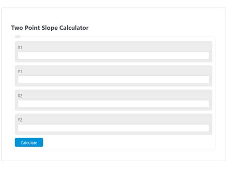 Two Point Slope Calculator Calculator Academy