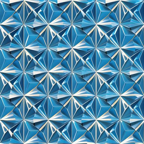 Geometric Pattern Of Overlapping Polygons In Blue Tones The Image Was Created Using Generative