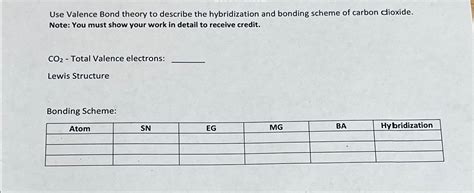 solved use valence bond theory to describe the hybridization