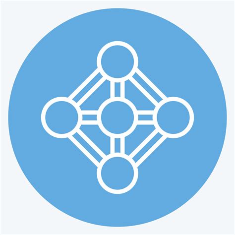 Icon Deep Learning Suitable For Data Analytics Symbol Blue Eyes Style Simple Design Editable