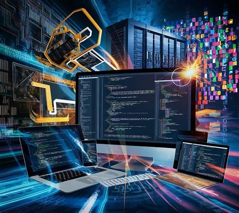 Programming Background Premium Ai Generated Image