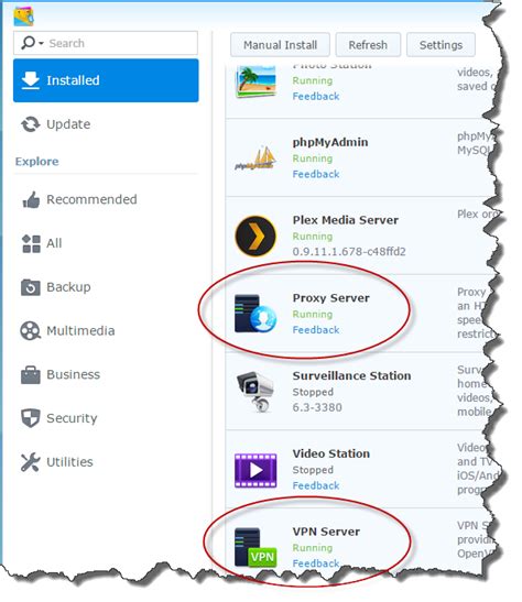 Proxy Server And VPN Server Packages Installed Proxy Server Hacking Computer Plex Media