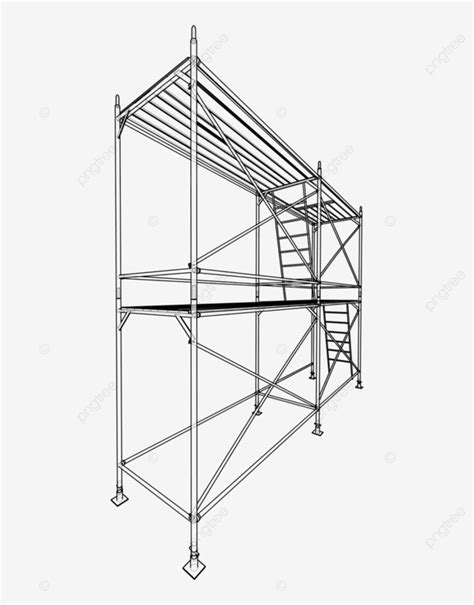 Prefabricated Scaffolding Vector Construction Design Model Vector