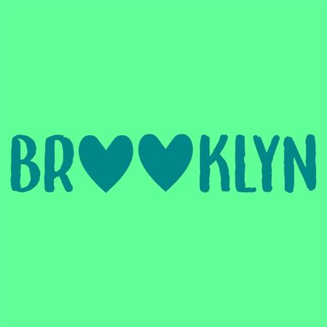 Premium Vector Brooklyn Text With Hearts