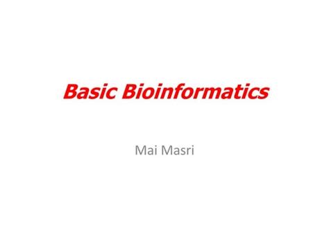 Swiss Prot Database Ppt