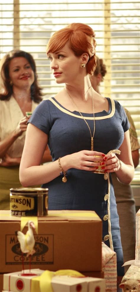 Christina Hendricks Groene Jurk Mad Men