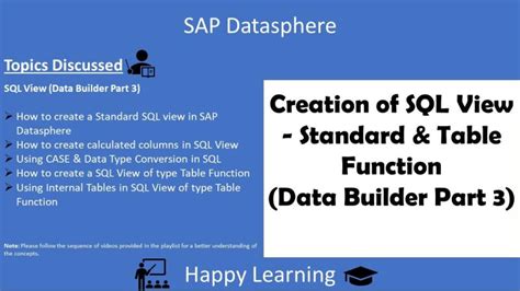 srinivas medidi on linkedin 05 sap datasphere sql view