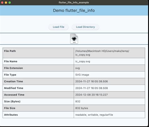 Flutterfileinfo Flutter Package