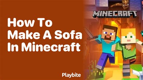 How To Make A Sofa In Minecraft Playbite