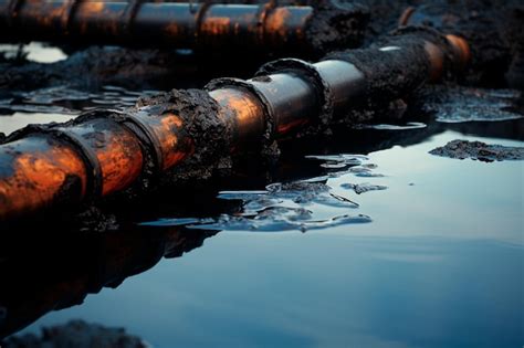 Premium Photo Petroleum Pipeline Failure Resulting In Petroleum Spillage