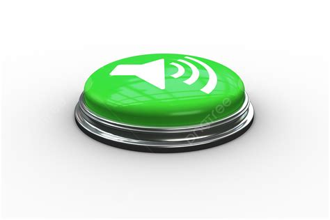 Button Featuring A Composite Graphic Of A Loudspeaker Photo Background And Picture For Free