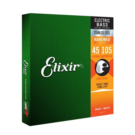Elixir 14677 Bass Strings 45 105 Music Store Professional