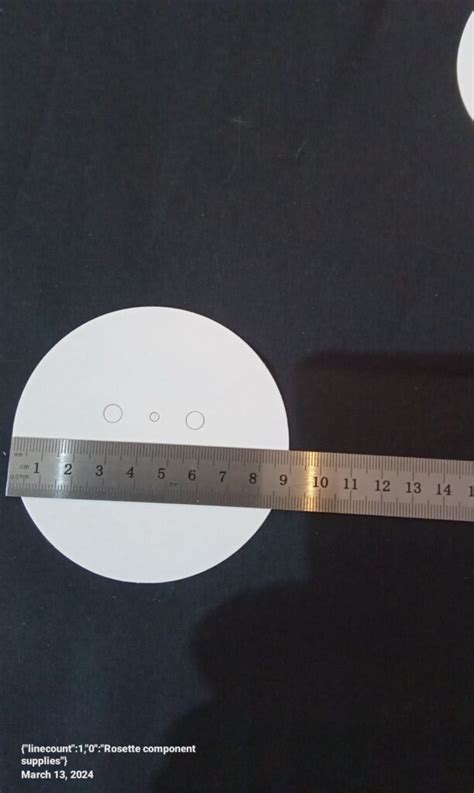 rosette backing rosette component supplies