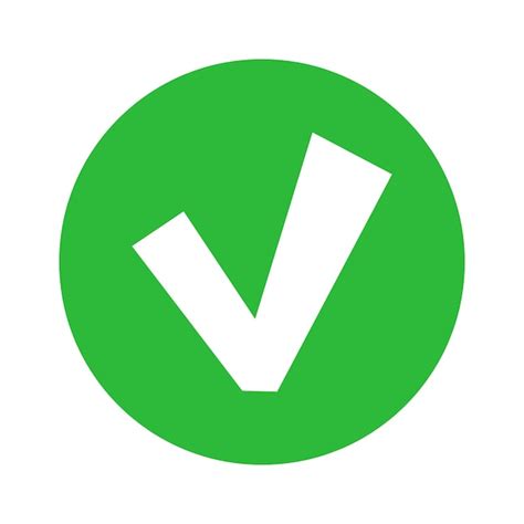 Premium Vector Correct Check Mark Green Vector Icon Premium Vector Correct Check Mark Green Vector Icon