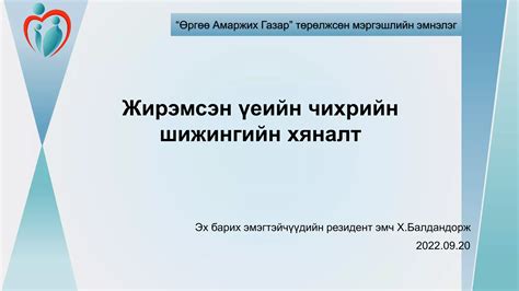 Жирэмсний чихрийн шижин Pptx