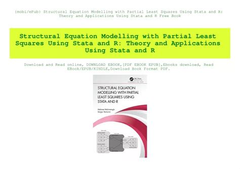 Ppt Mobiepub Structural Equation Modelling With Partial Least Squares Using Stata And R
