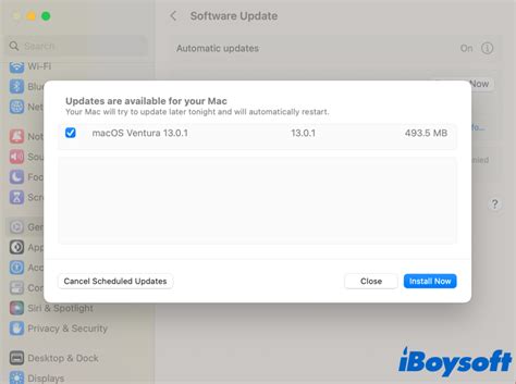Macos Ventura Some Updates Could Not Be Installed Automatically