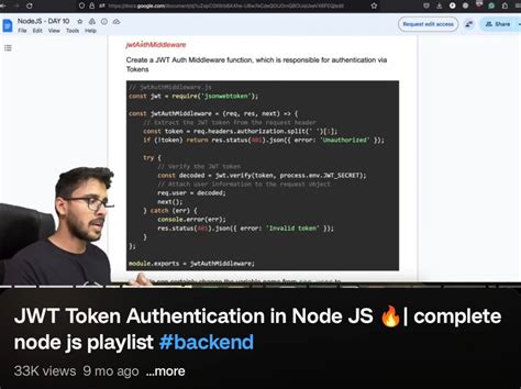 Bhushan Patil On Linkedin Learning Jwt Token Authentication In