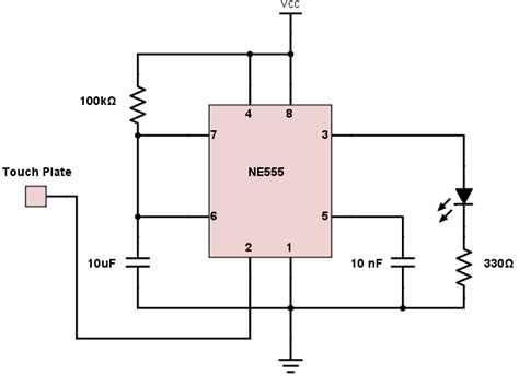 555 Timer Switch Debouncing Circuit