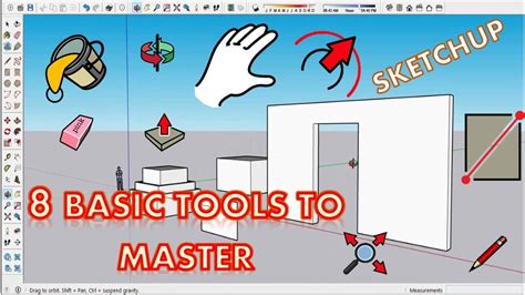Essential Tools In Sketchup To Master First Sketchup Basics YouTube