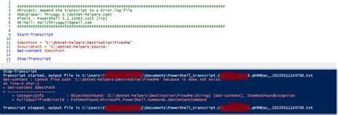 How To Implement Log File Using Start Transcript Cmdlet In Powershell Powershell