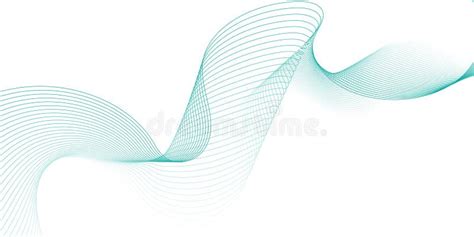 A Dynamic Abstract Design Featuring Teal Colored Layered Lines Creating Flowing Wave Patterns