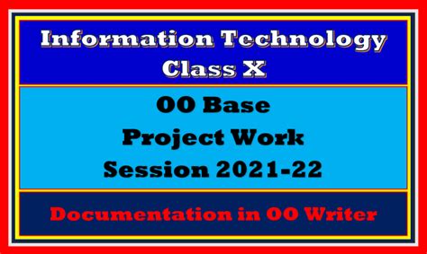 Project Work Class 10 It 402 A Comprehensive Guide