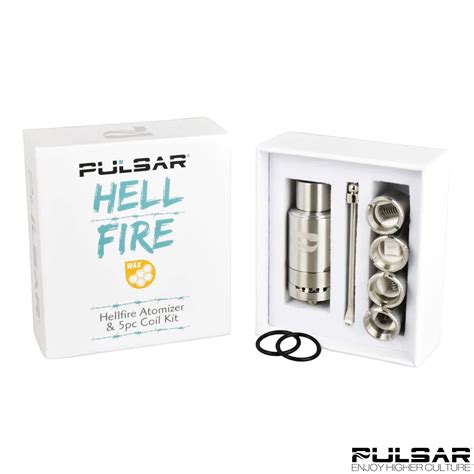 Pulsar Hell Fire Atomizer And 5pc Coil Kit Art Of Glass Retail
