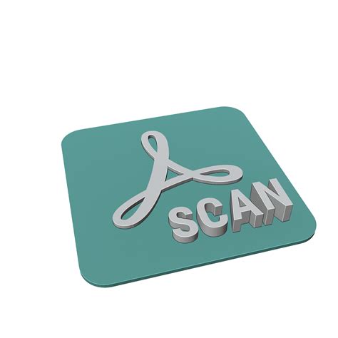 3d File Adobe Scan Icon Symbol Logo 🩻 ・3d Print Design To Download・cults