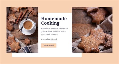 Homemade Cooking CSS Template By Nicepage