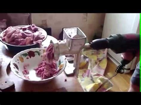 Электромясорубка - YouTube