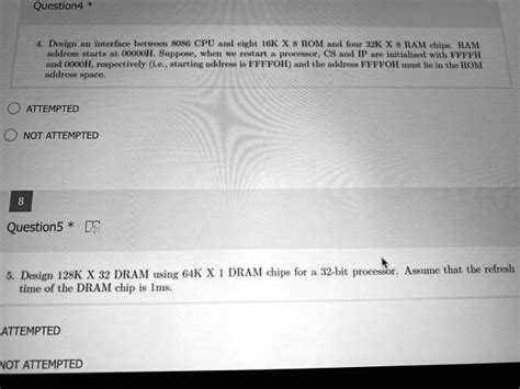 design an interface between s086 cpu and eight 16k x 8 rom and four 32k