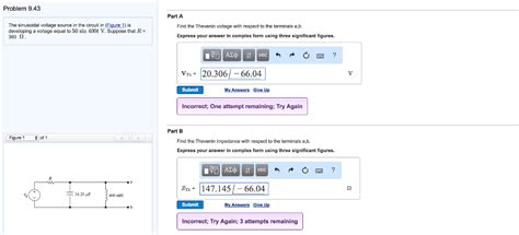 Solved The Sinusoidal Voltage Source In The Circuit In
