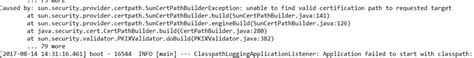 Suncertpathbuilderexception Unable To Find Certification Path To Requested Target All You