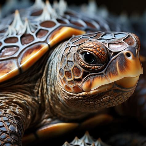 Premium Photo Closeup Of The Intricate Details Of A Sea Turtles Shell Premium Photo Closeup Of The Intricate Details Of A Sea Turtles Shell