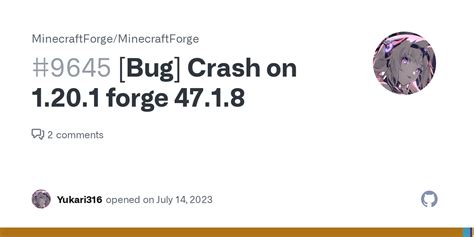 Bug Crash On Forge Issue MinecraftForge MinecraftForge GitHub