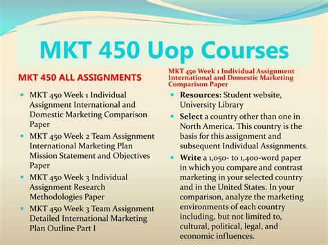 Ppt Mkt 450 Uop Course Tutorialuoptutorial Powerpoint Presentation