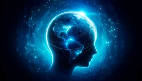 Premium Ai Image Human Head And Global Network Connection Artificial