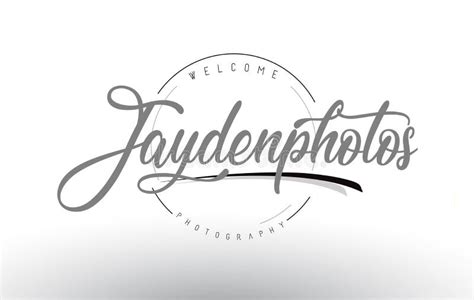 Jayden Name Signature Logo Design Template Stock Vector Illustration